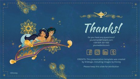 Aladdin, Jasmine Presentation