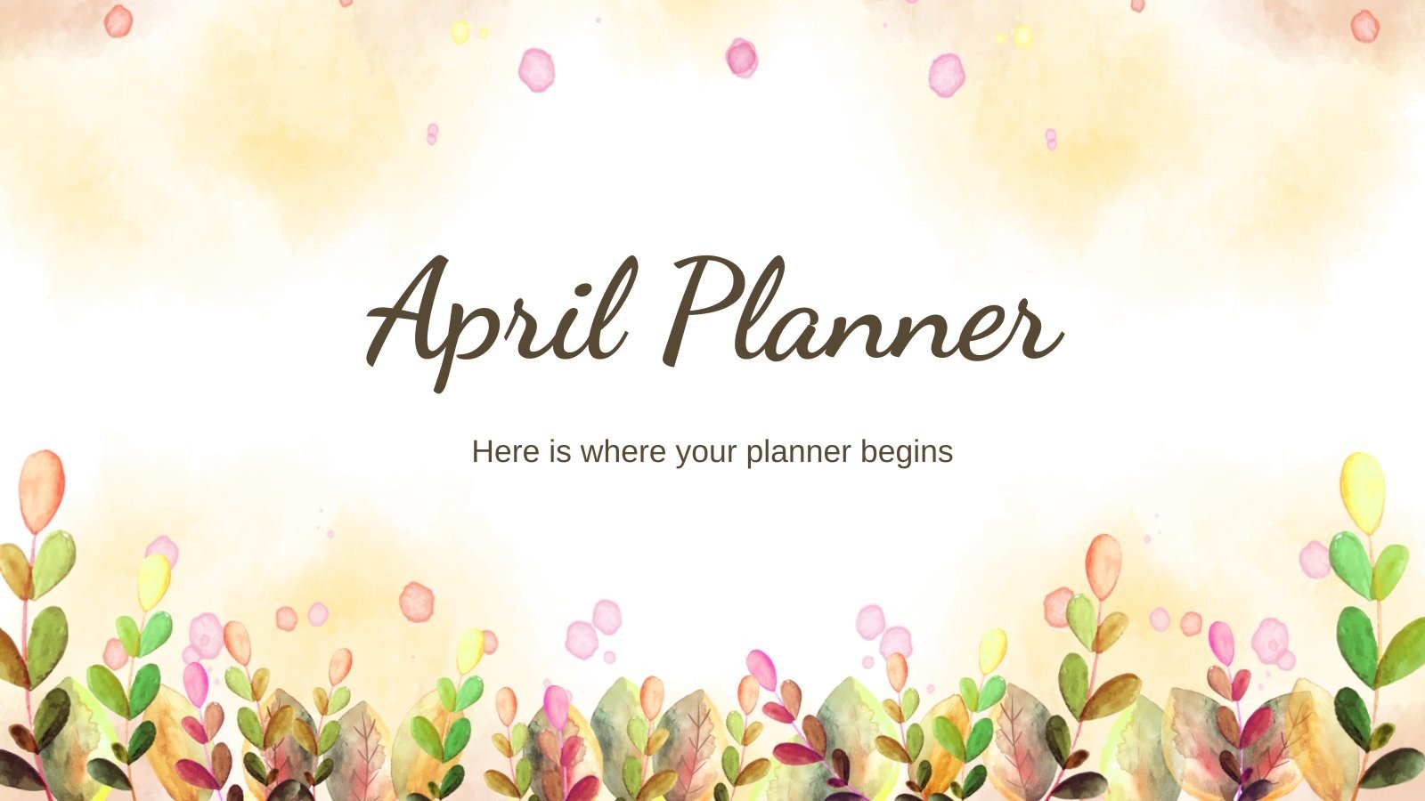 April Planner Presentation