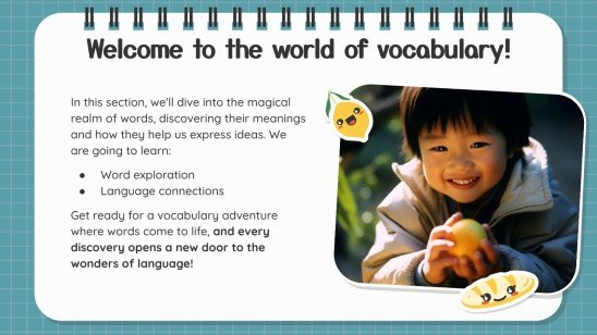 Food and Drink Vocabulary - Spanish - 1st Grade Presentation