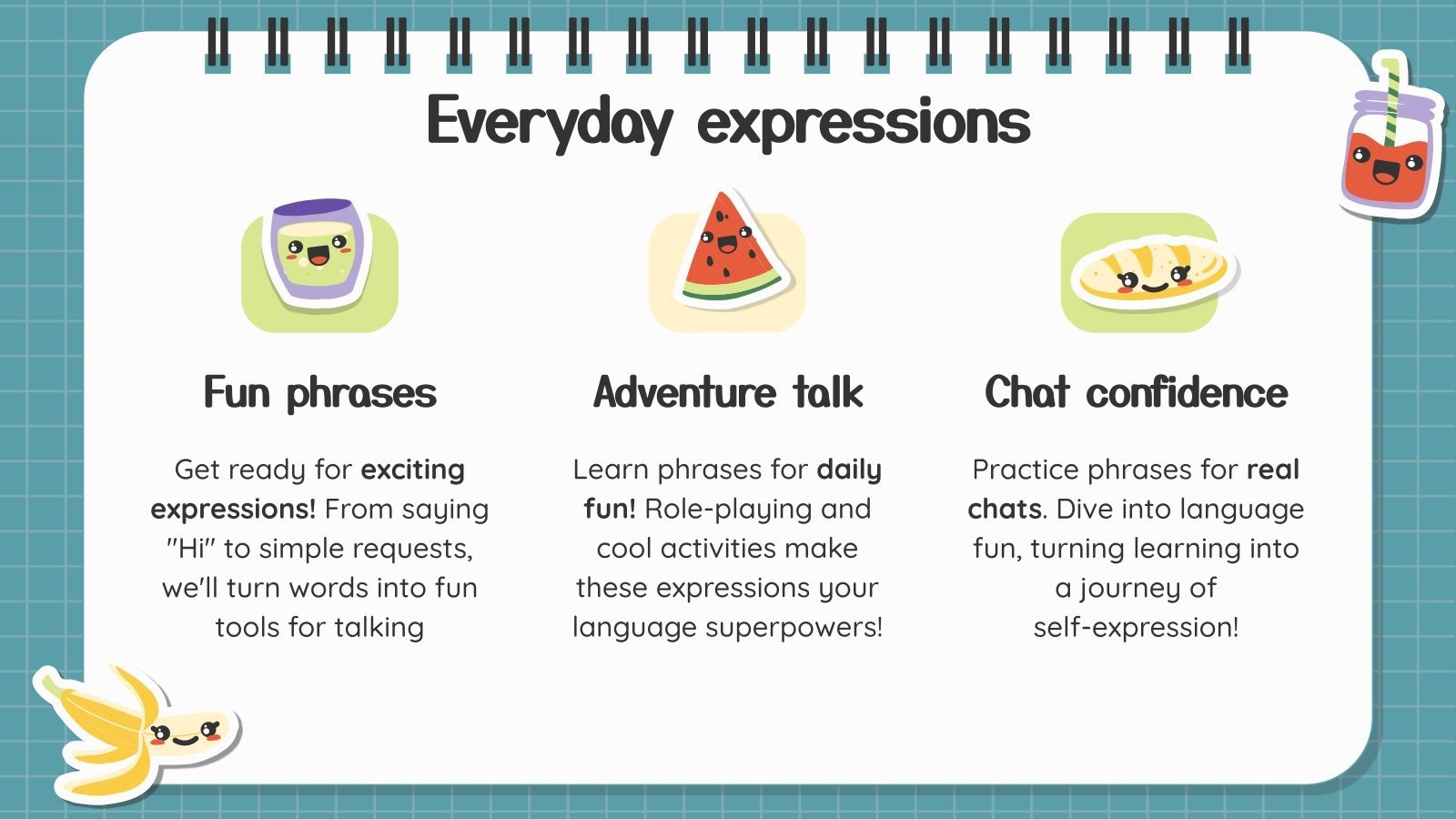 Food and Drink Vocabulary - Spanish - 1st Grade Presentation