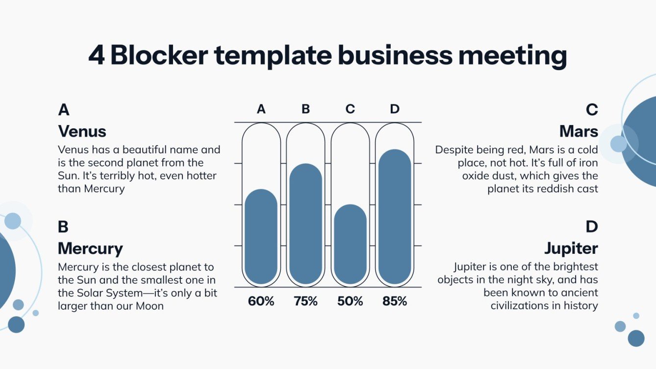 4 Blocker Template Business Meeting Presentation