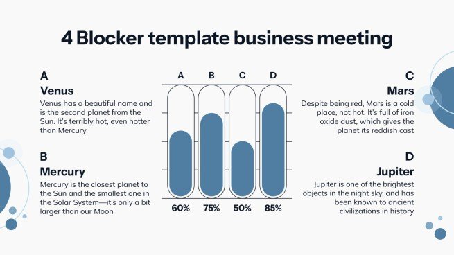 4 Blocker Template Business Meeting Presentation