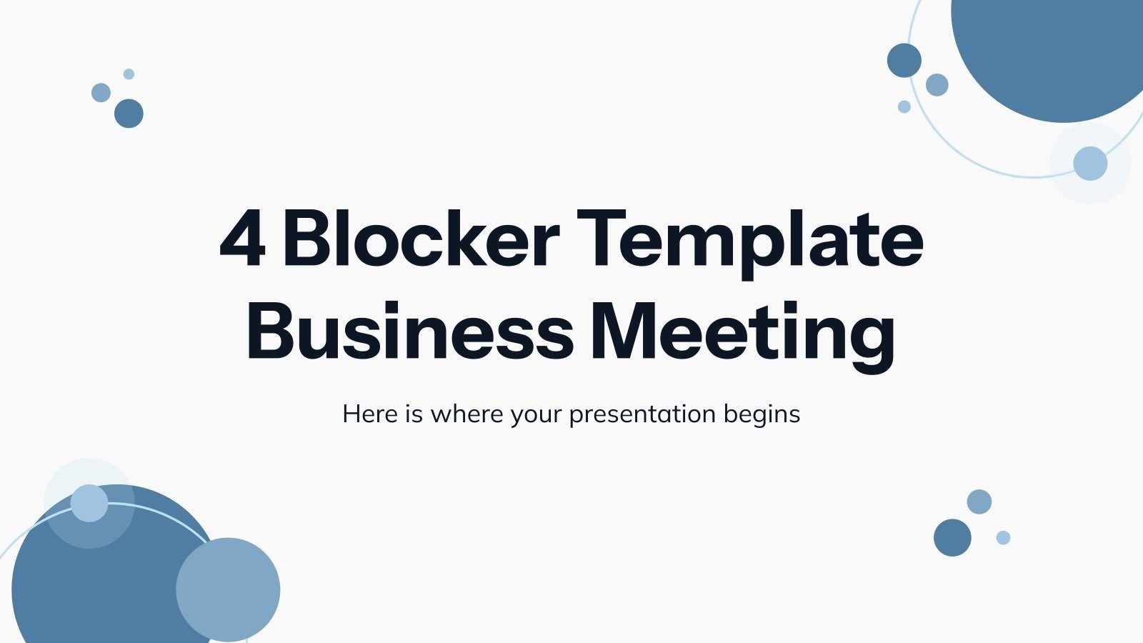Plantilla de 4 bloques para Google Slides y PowerPoint