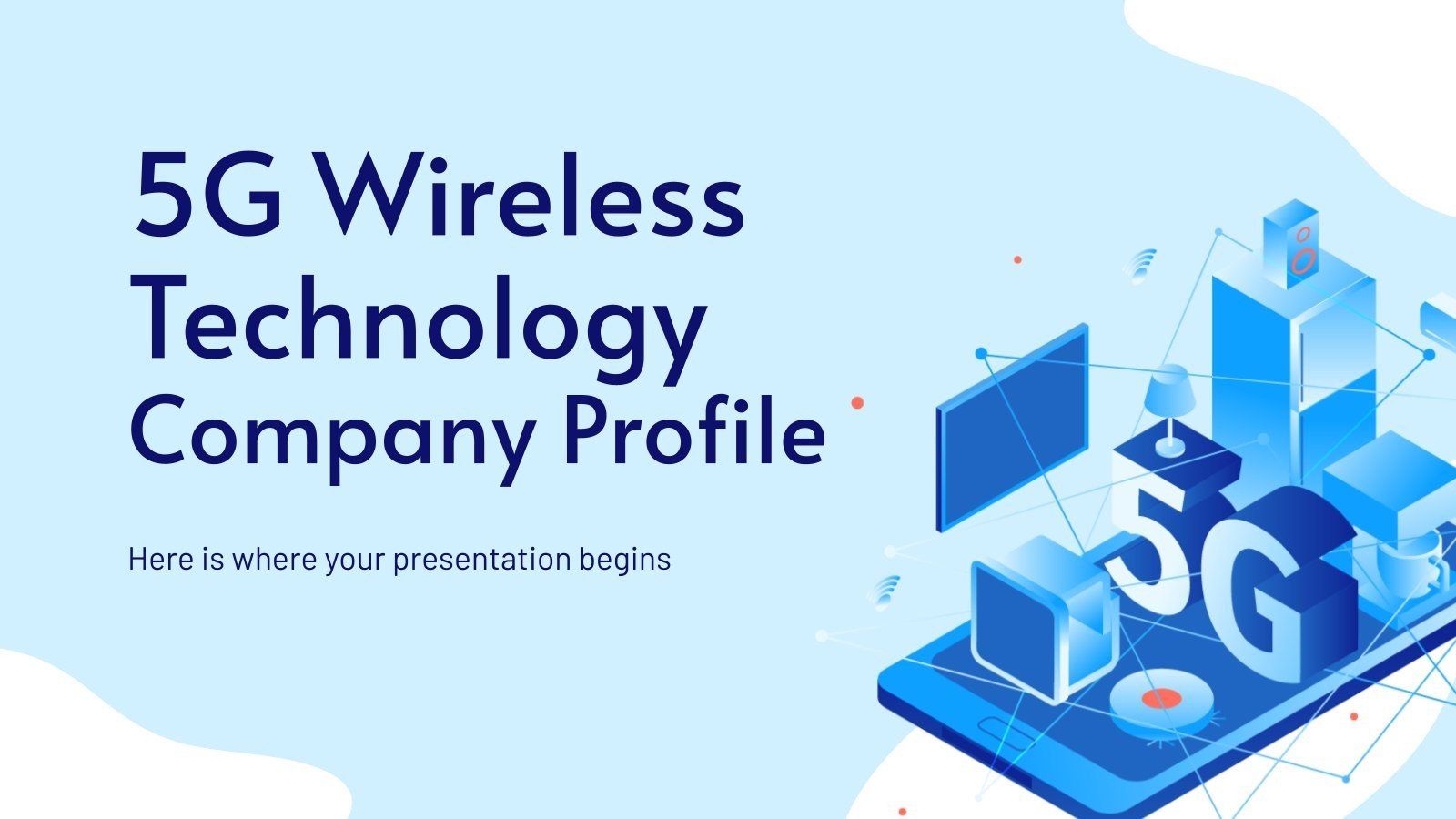 5G Wireless Technology Company Profile Presentation
