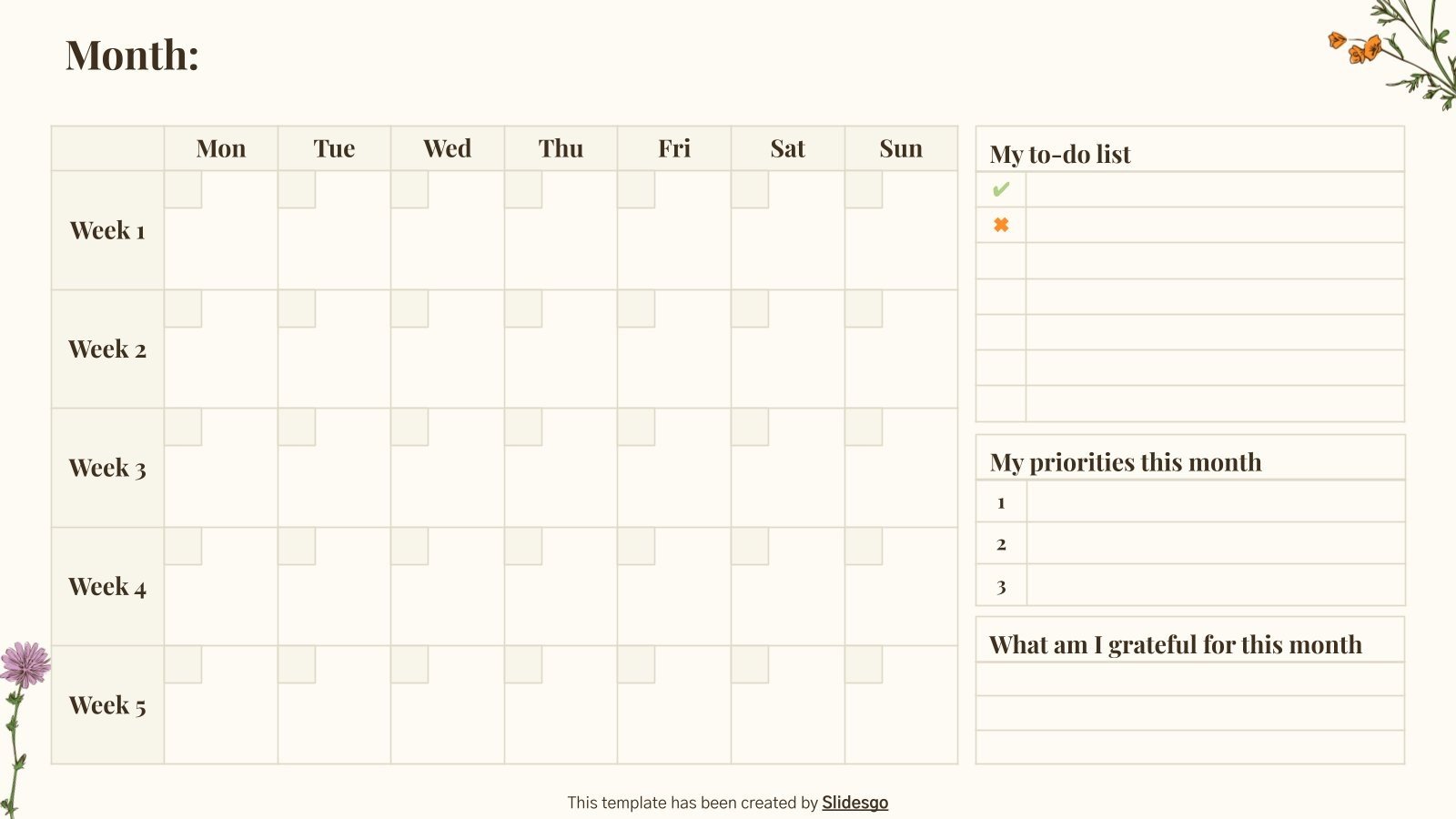April Personal Use Planner Presentation