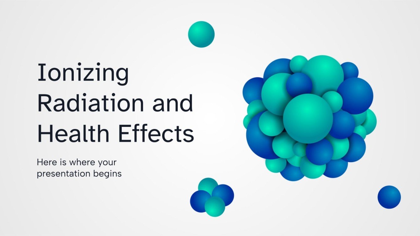Google Slides and PowerPoint templates about radiation