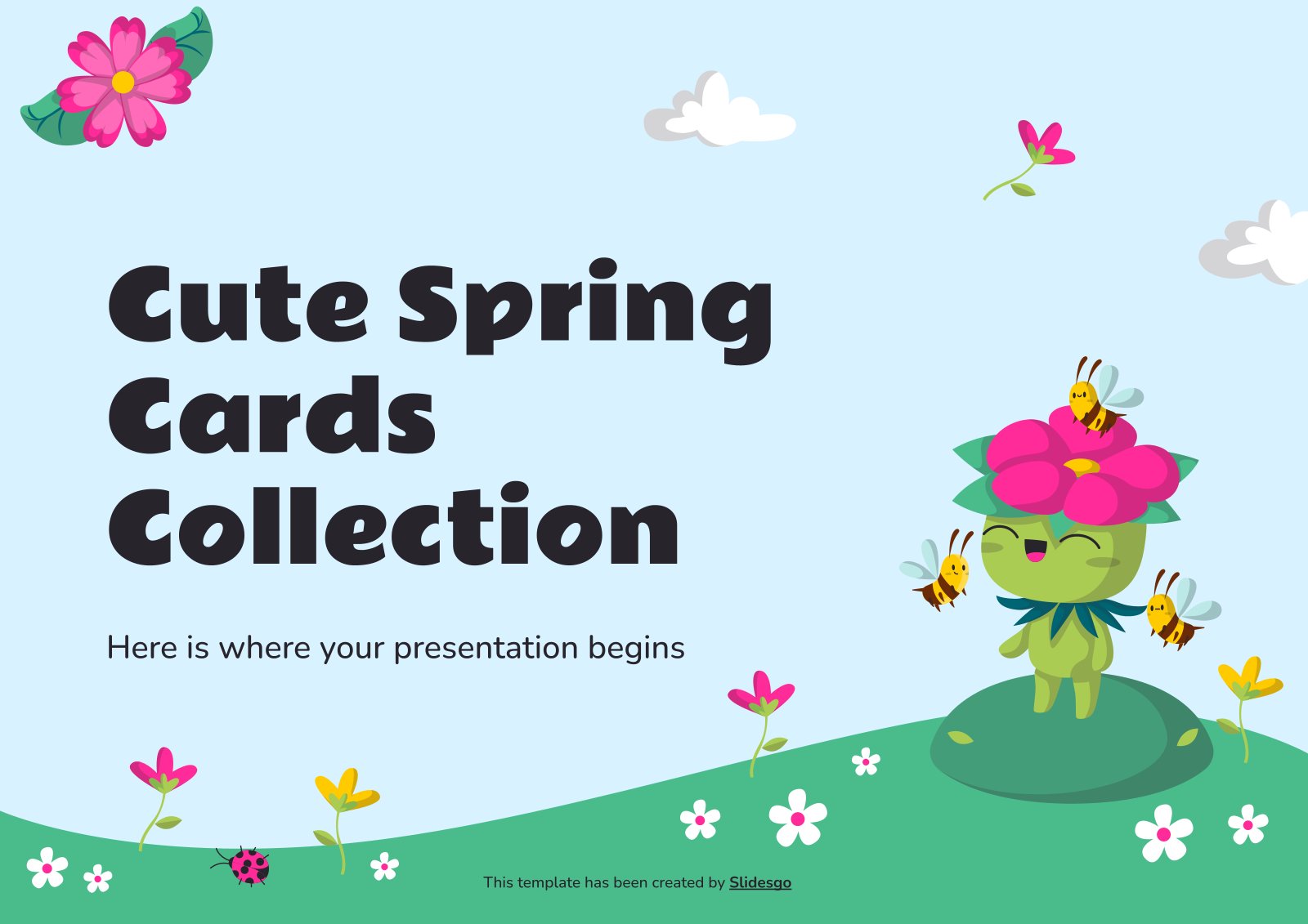 Presentación Colección de tarjetas de primavera bonitas