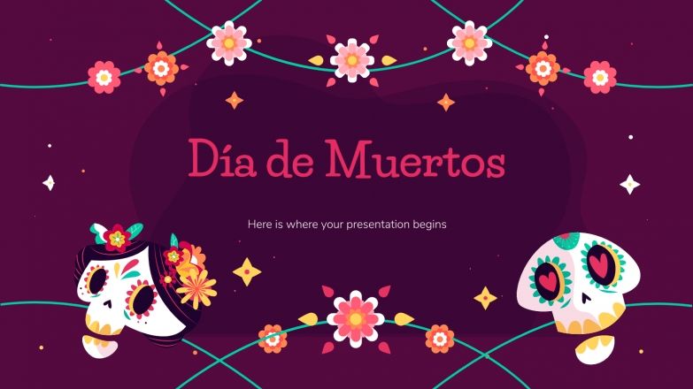 Día de Muertos Google Slides Theme and PowerPoint Template