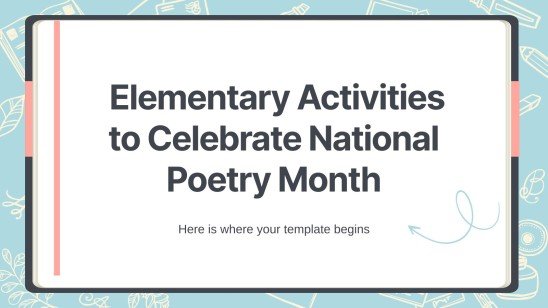 Elementary Activities to Celebrate National Poetry Month