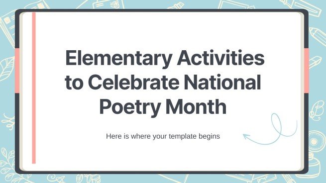 Elementary Activities to Celebrate National Poetry Month