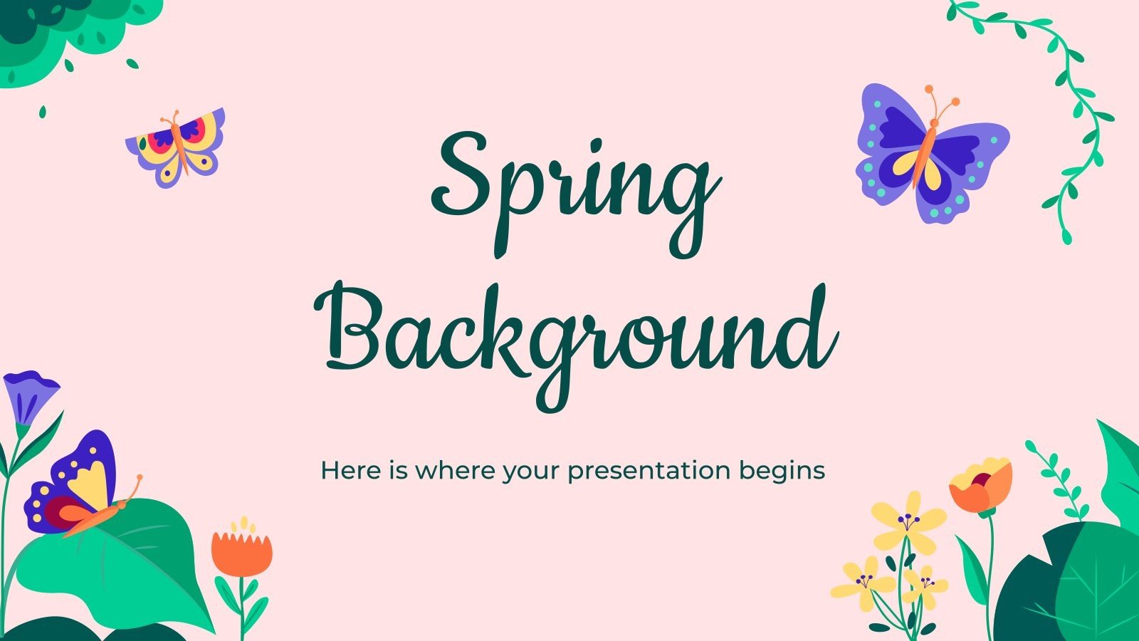 Spring Background Presentation