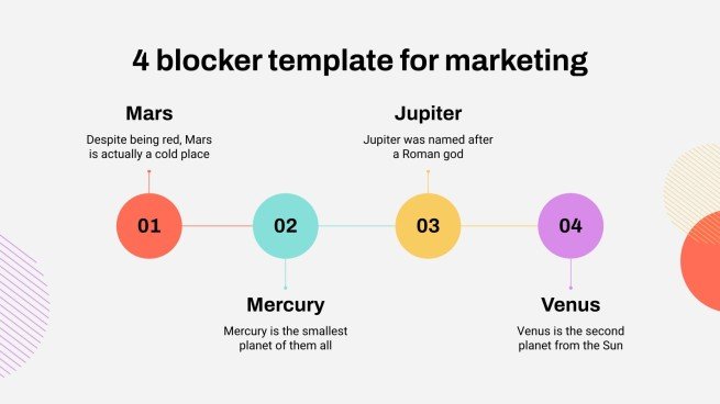 4 Blocker Template for Marketing Presentation