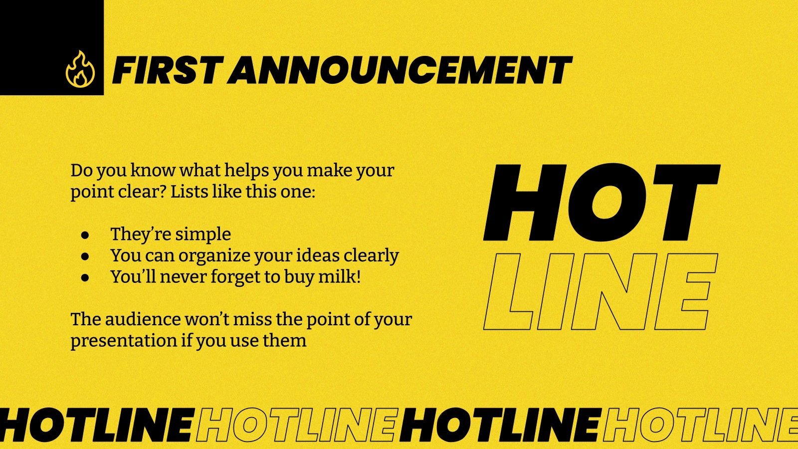 Hotline Newsletter | Google Slides and PowerPoint template