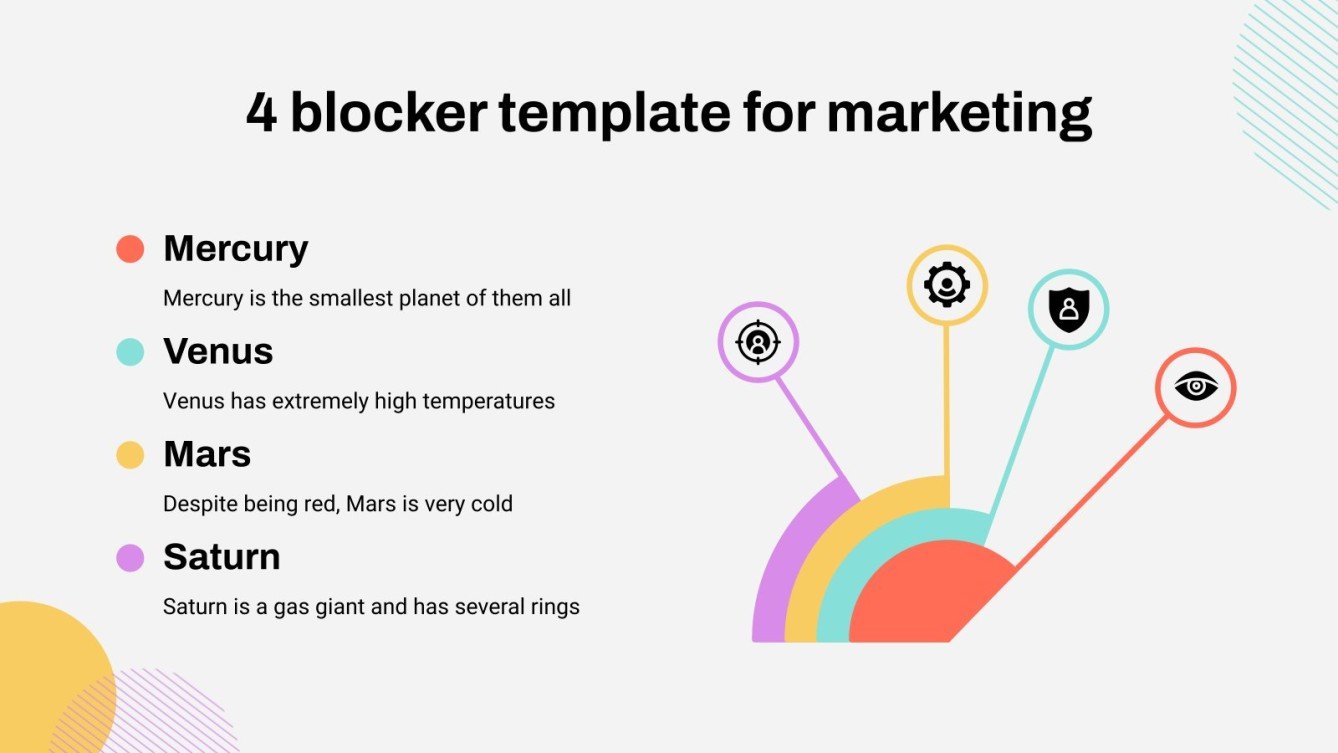4 Blocker Template for Marketing Presentation
