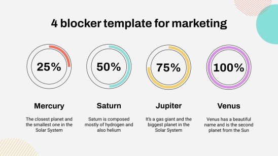 4 Blocker Template for Marketing Presentation
