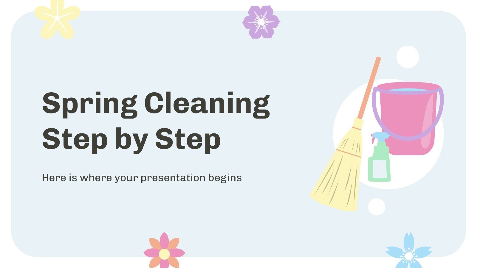 Spring Cleaning Step by Step Presentation
