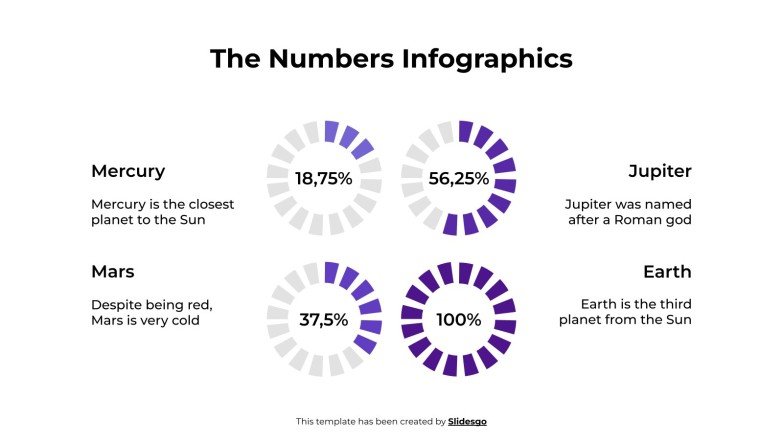 By The Numbers Infographics Template