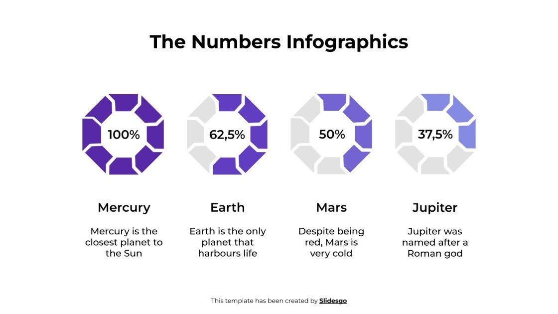 By The Numbers Infographics Template