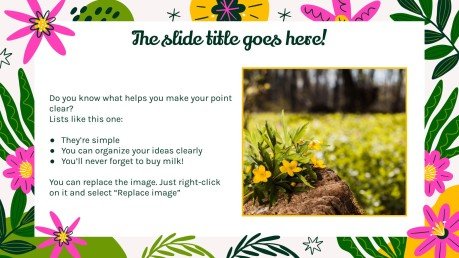 Beautiful Spring Pattern Presentation