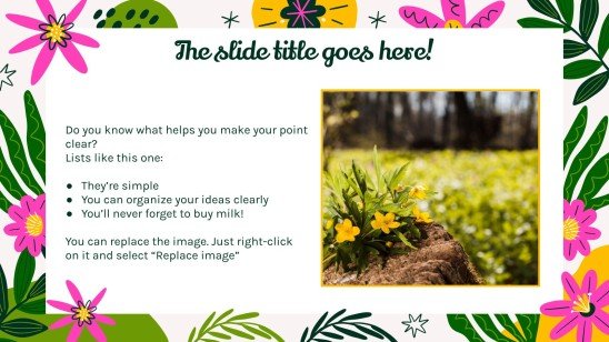 Beautiful Spring Pattern Presentation