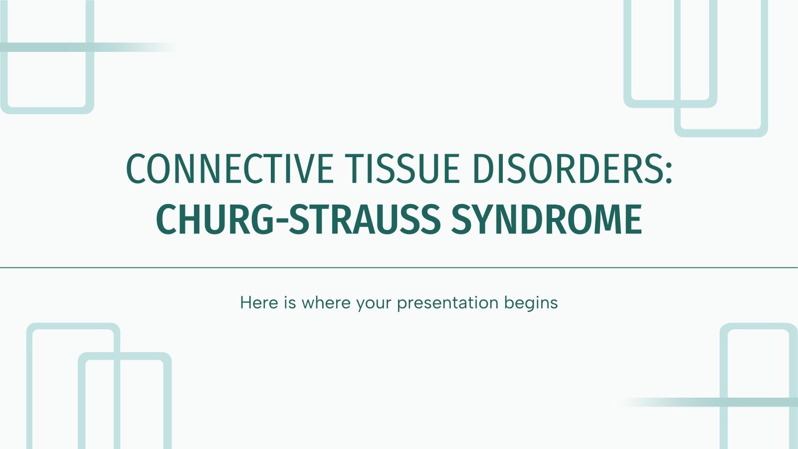 Connective Tissue Disorders: Churg-Strauss Syndrome