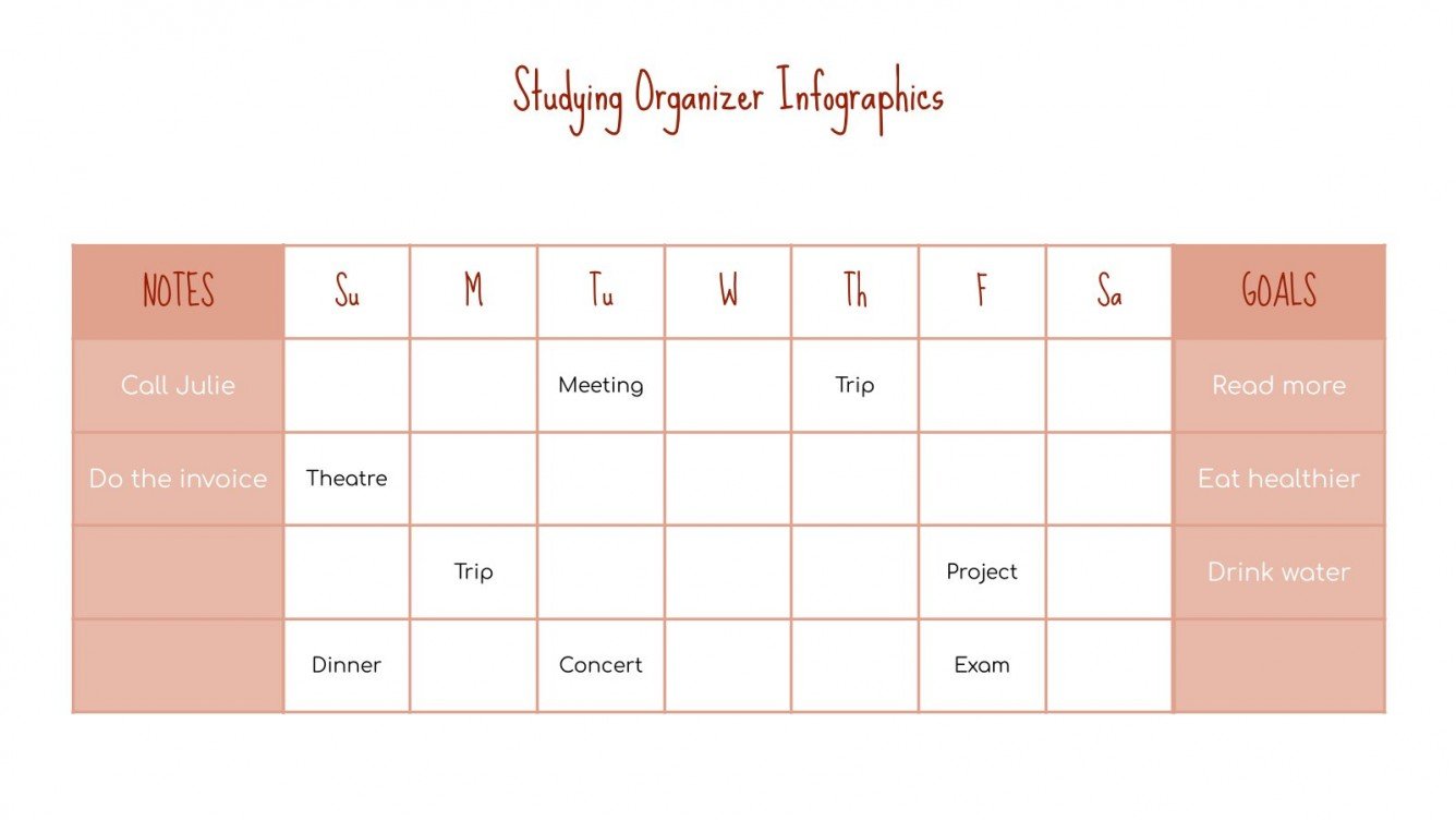 Studying Organizer Infographics | Google Slides & PPT template
