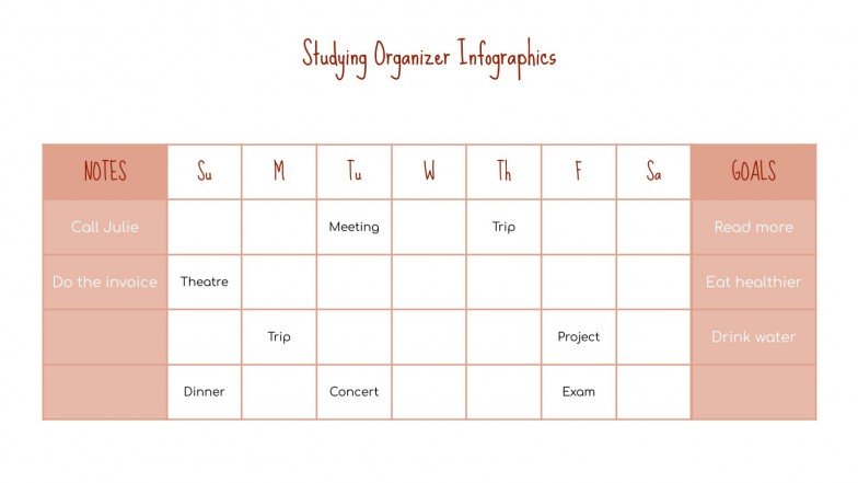 Studying Organizer Infographics | Google Slides & PPT template