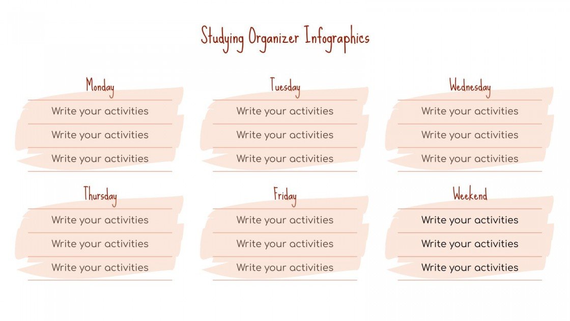 Studying Organizer Infographics | Google Slides & PPT template