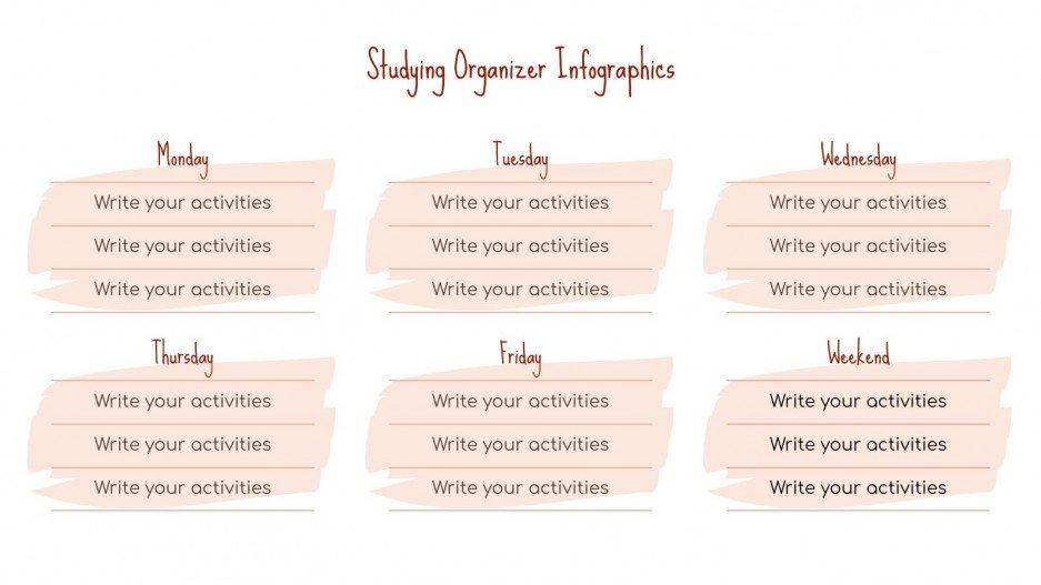 Studying Organizer Infographics | Google Slides & PPT template