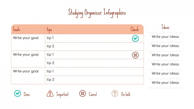 Studying Organizer Infographics | Google Slides & PPT template