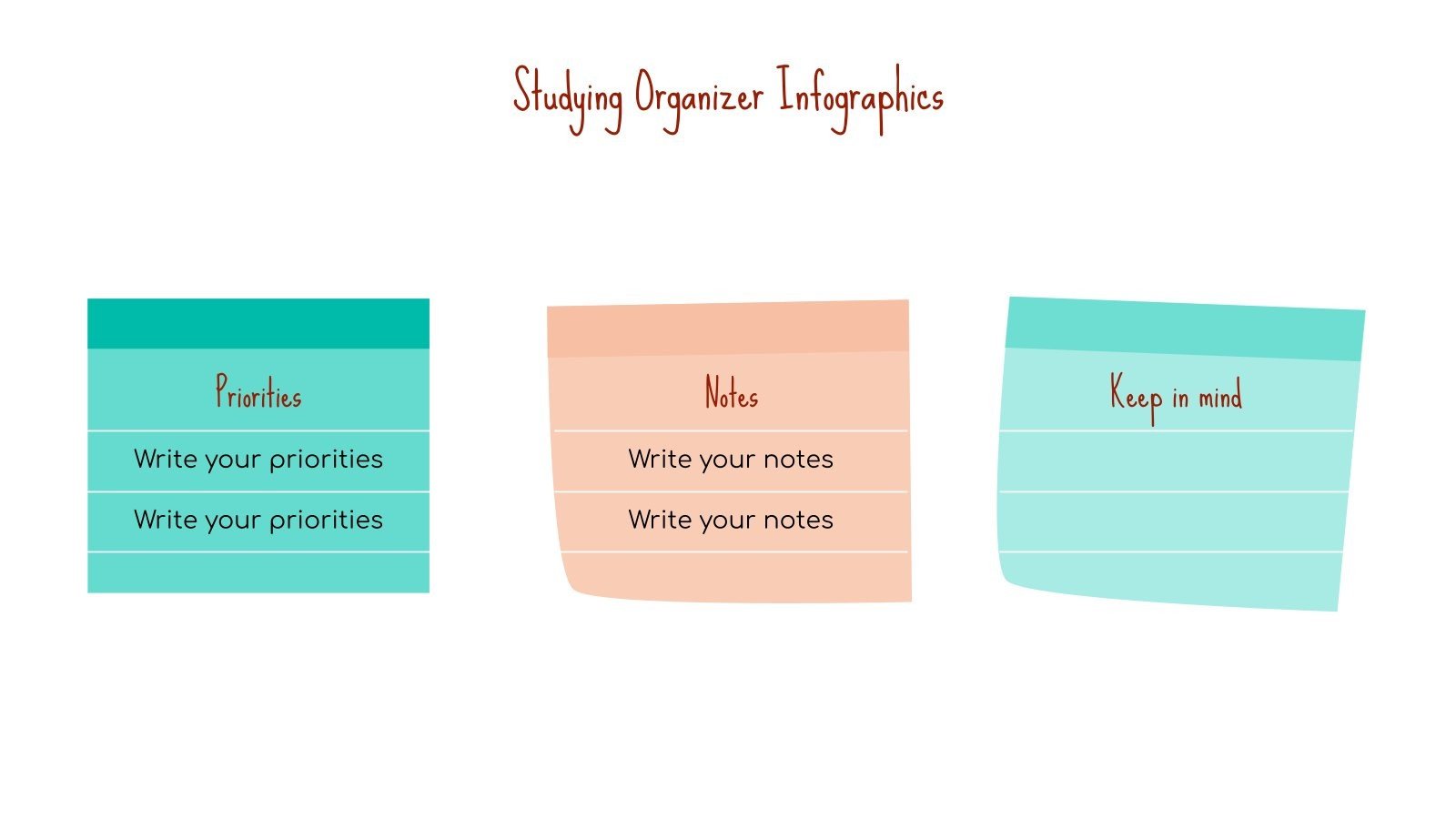Studying Organizer Infographics | Google Slides & PPT template