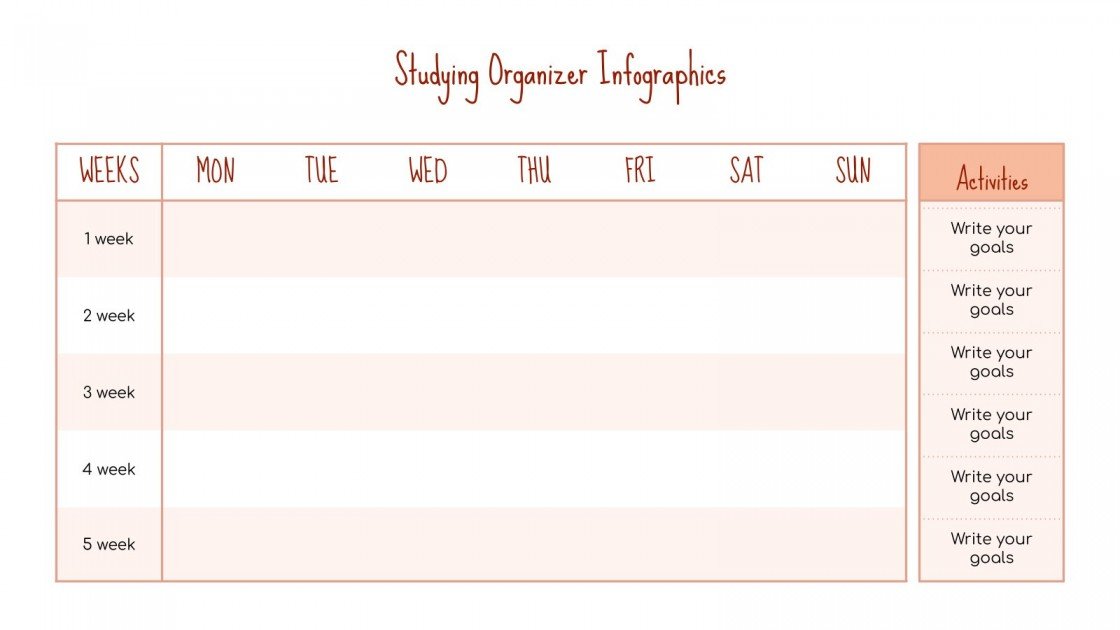 Studying Organizer Infographics | Google Slides & PPT template