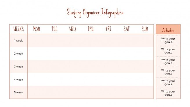 Studying Organizer Infographics | Google Slides & PPT template