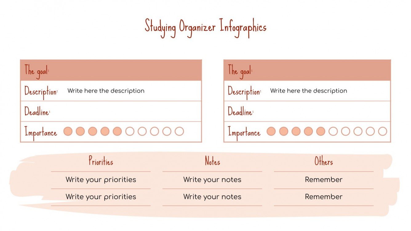 Studying Organizer Infographics | Google Slides & PPT template