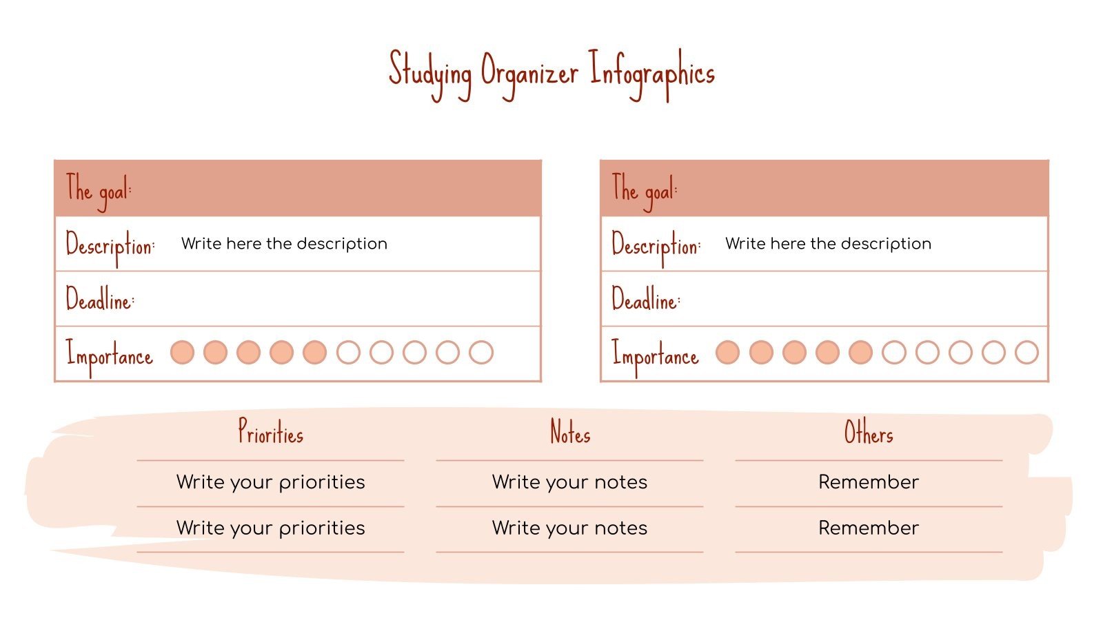 Studying Organizer Infographics | Google Slides & PPT template