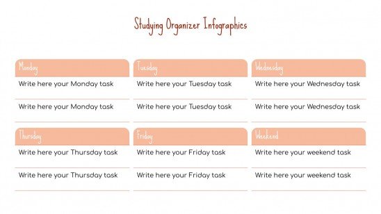 Studying Organizer Infographics | Google Slides & PPT template