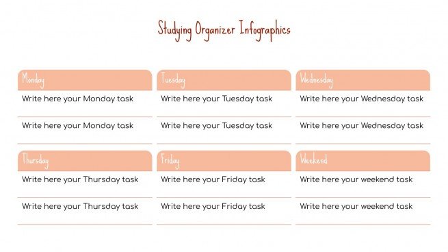 Studying Organizer Infographics | Google Slides & PPT template