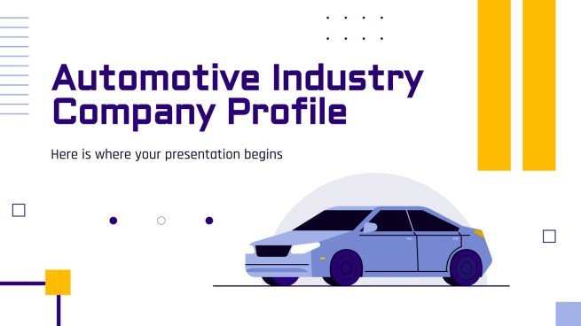 Automotive Industry Company Profile Presentation