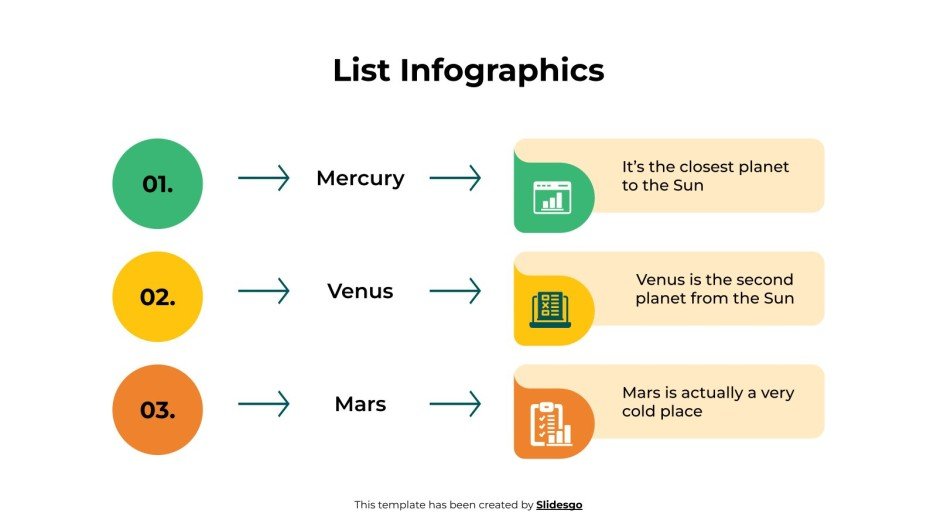 List Infographics Template