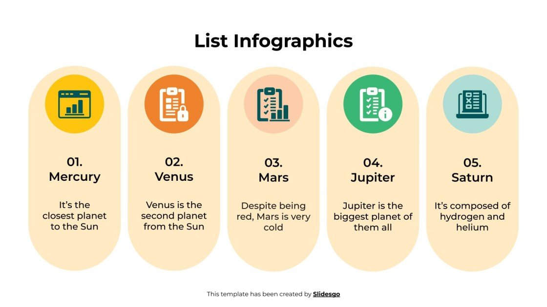 List Infographics Template