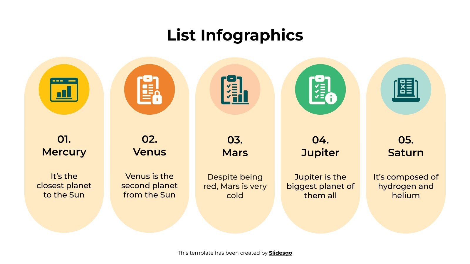 List Infographics Template