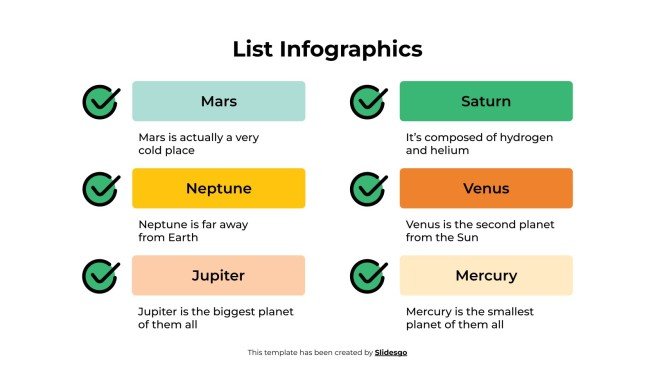 List Infographics Template
