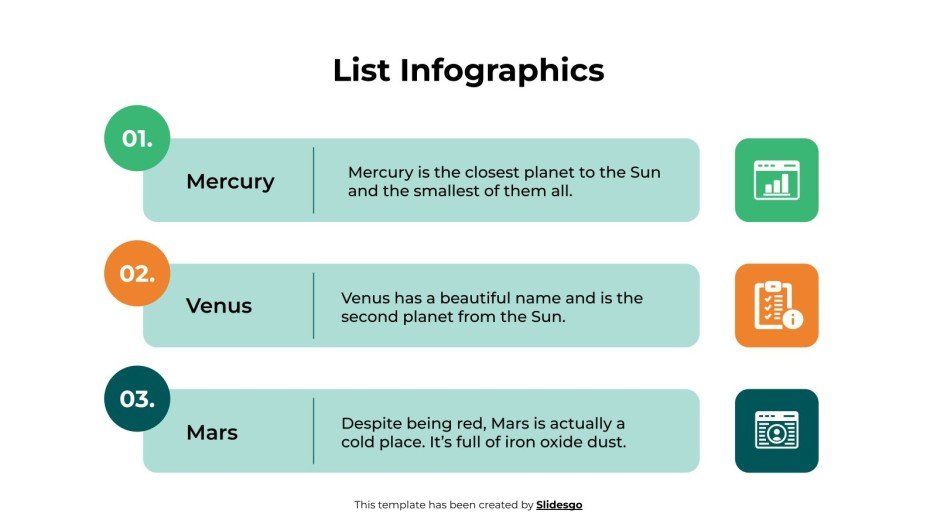 List Infographics Template