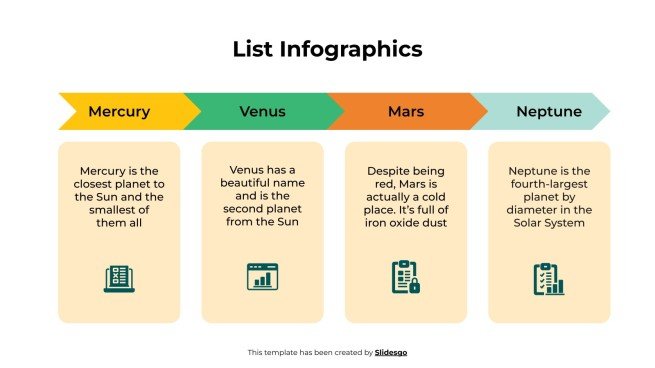 List Infographics Template