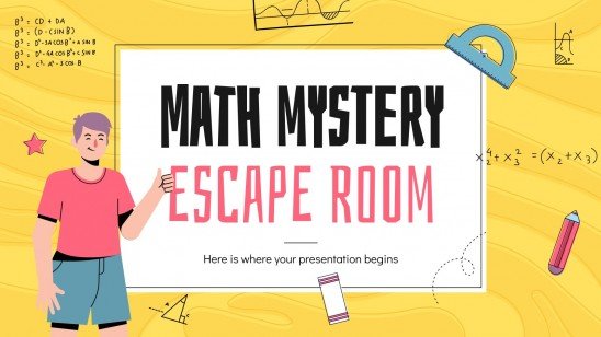 Math Mystery Escape Room | Google Slides & PPT template