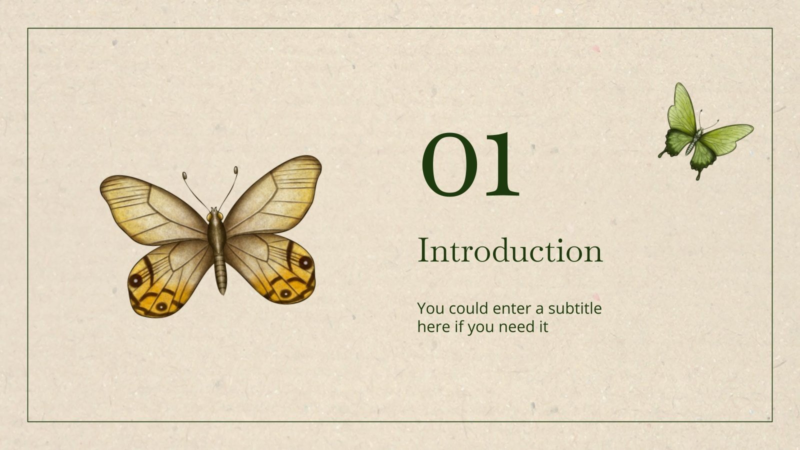 Butterfly Anatomy Workshop | Google Slides & PPT theme