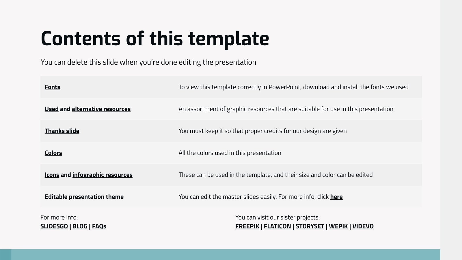 4 Blocker Template for a Project Proposal Presentation