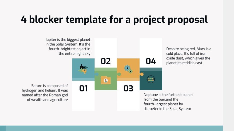 4 Blocker Template for a Project Proposal Presentation