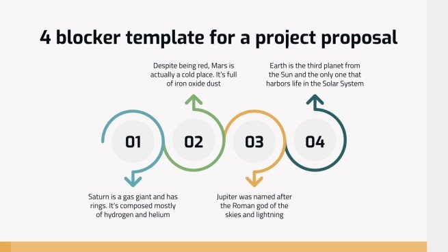 4 Blocker Template for a Project Proposal Presentation