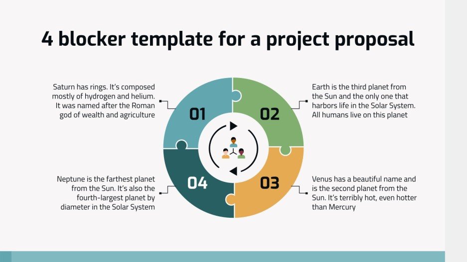 4 Blocker Template for a Project Proposal Presentation